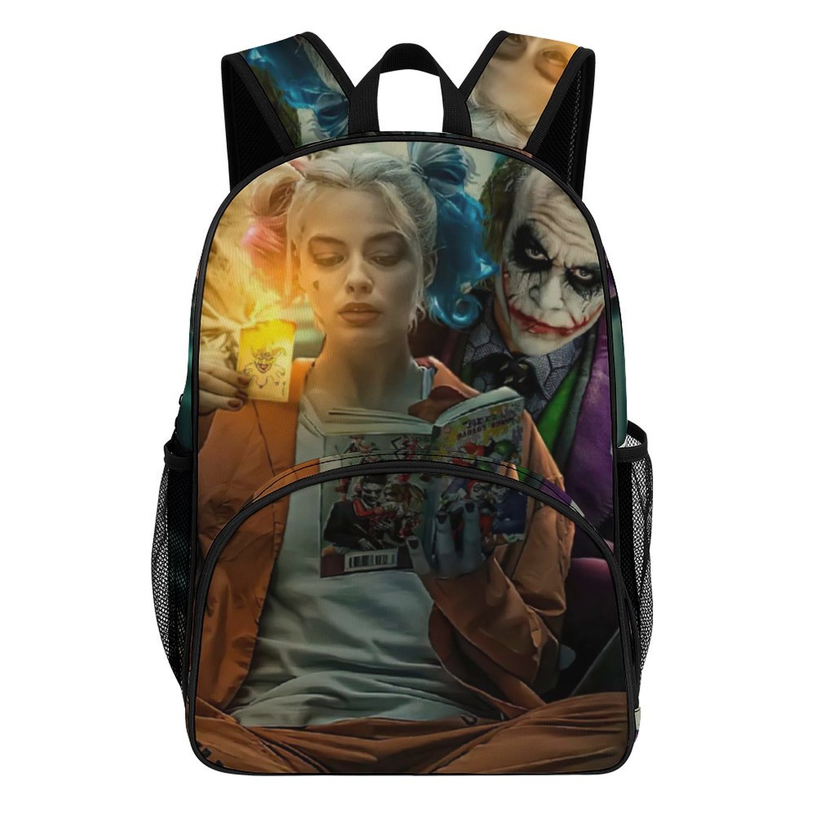 Joker Harley Quinn Backpack Daypack Adjustable School Bag Student ...
