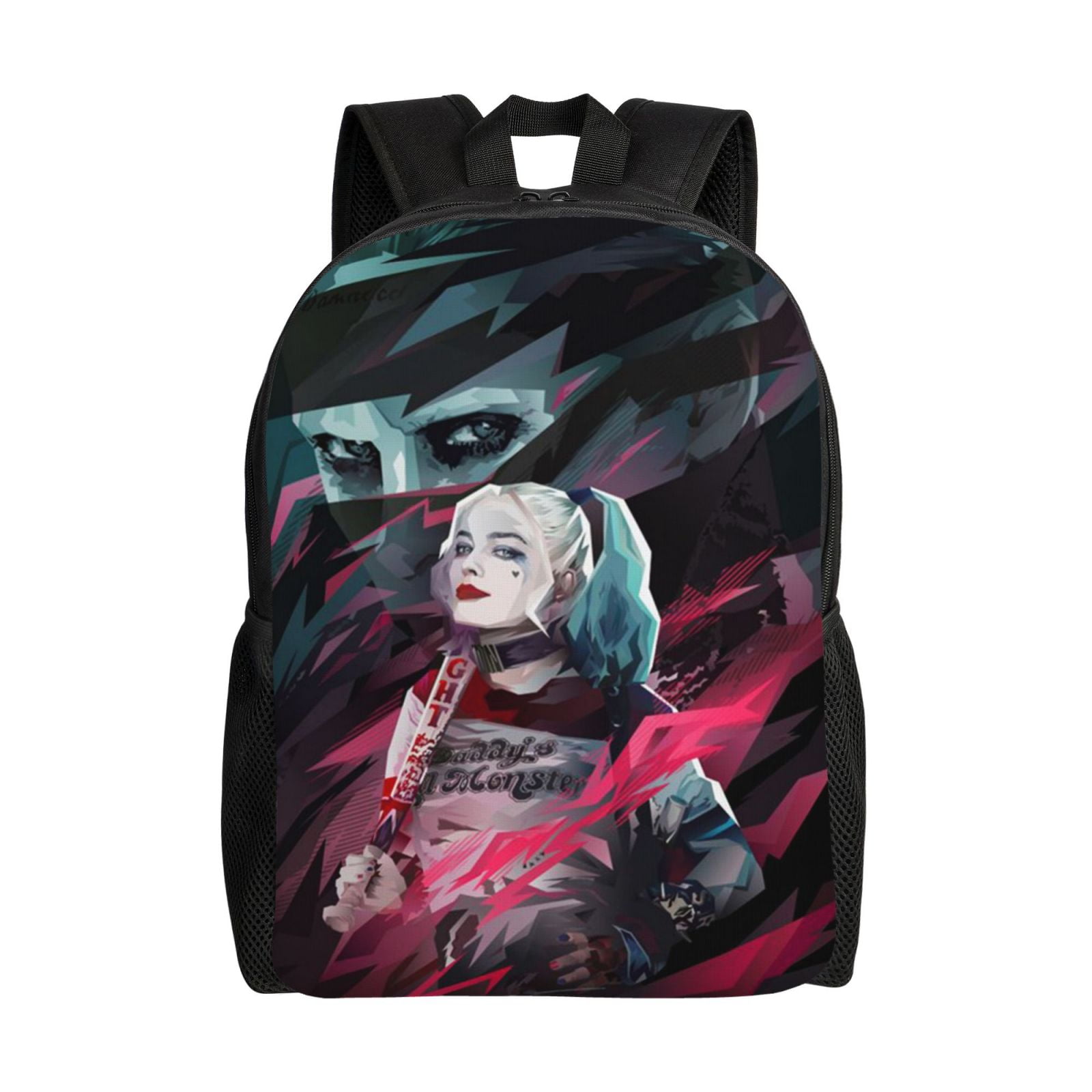 Joker Harley Quinn Backpack Lightweight Unisex Basic Daypack Bookbag ...