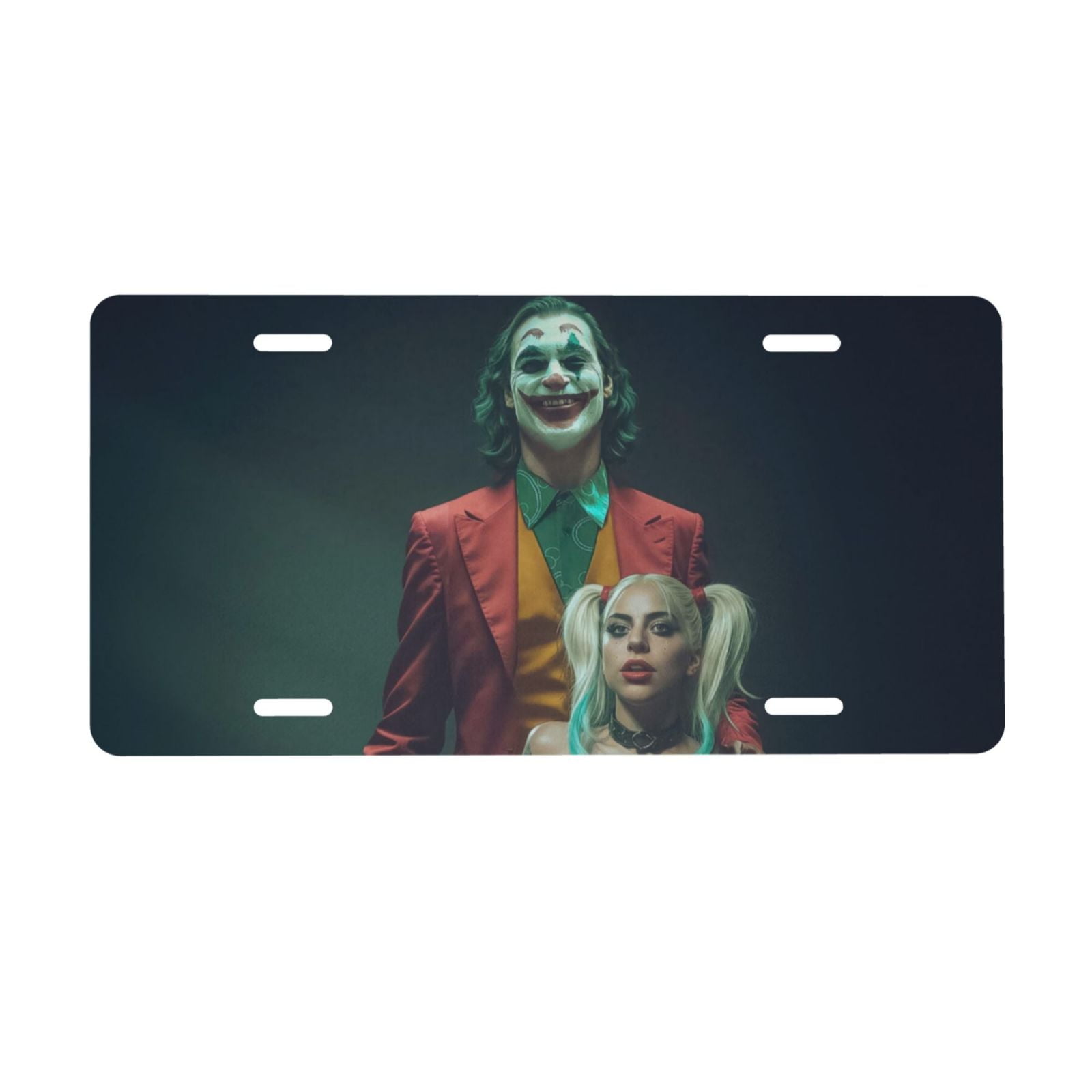 Joker Harley Quinn License Plate Cover Aluminum Novelty Vanity Tag ...