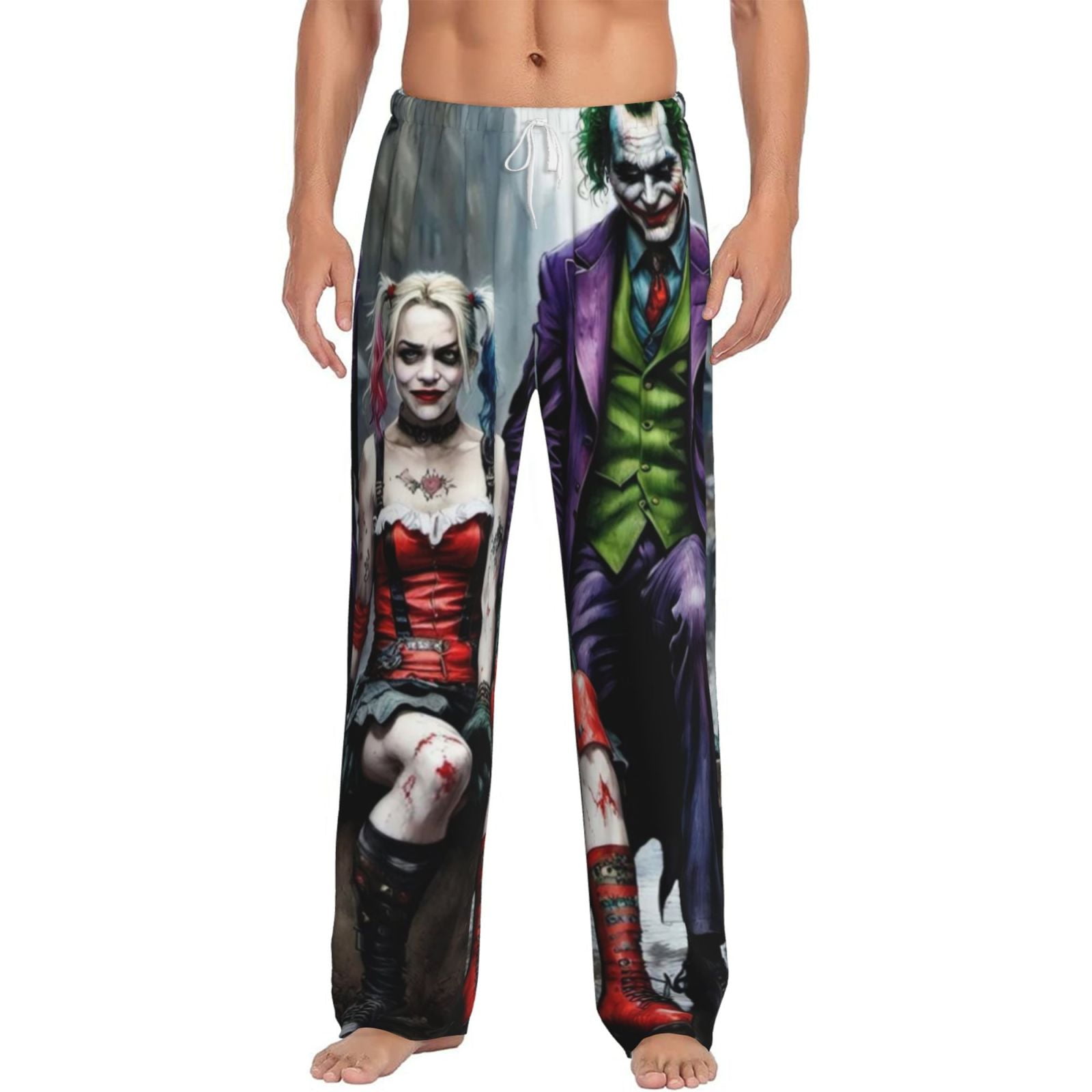 Joker Harley Quinn Movie Men's Pajama Pants With Pockets Lounge Fashion ...