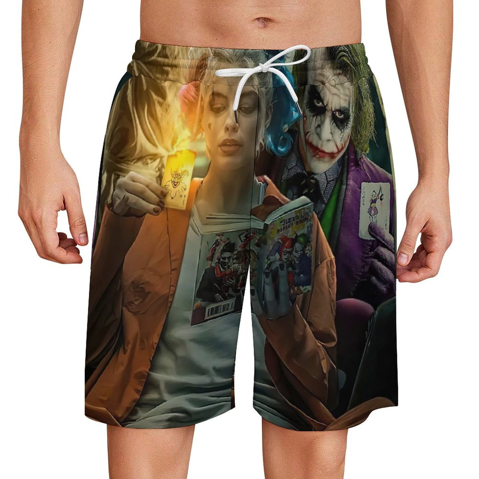 Joker Harley Quinn Short Sweatpants Summer Daily Cozy Lounge Shorts 3D ...