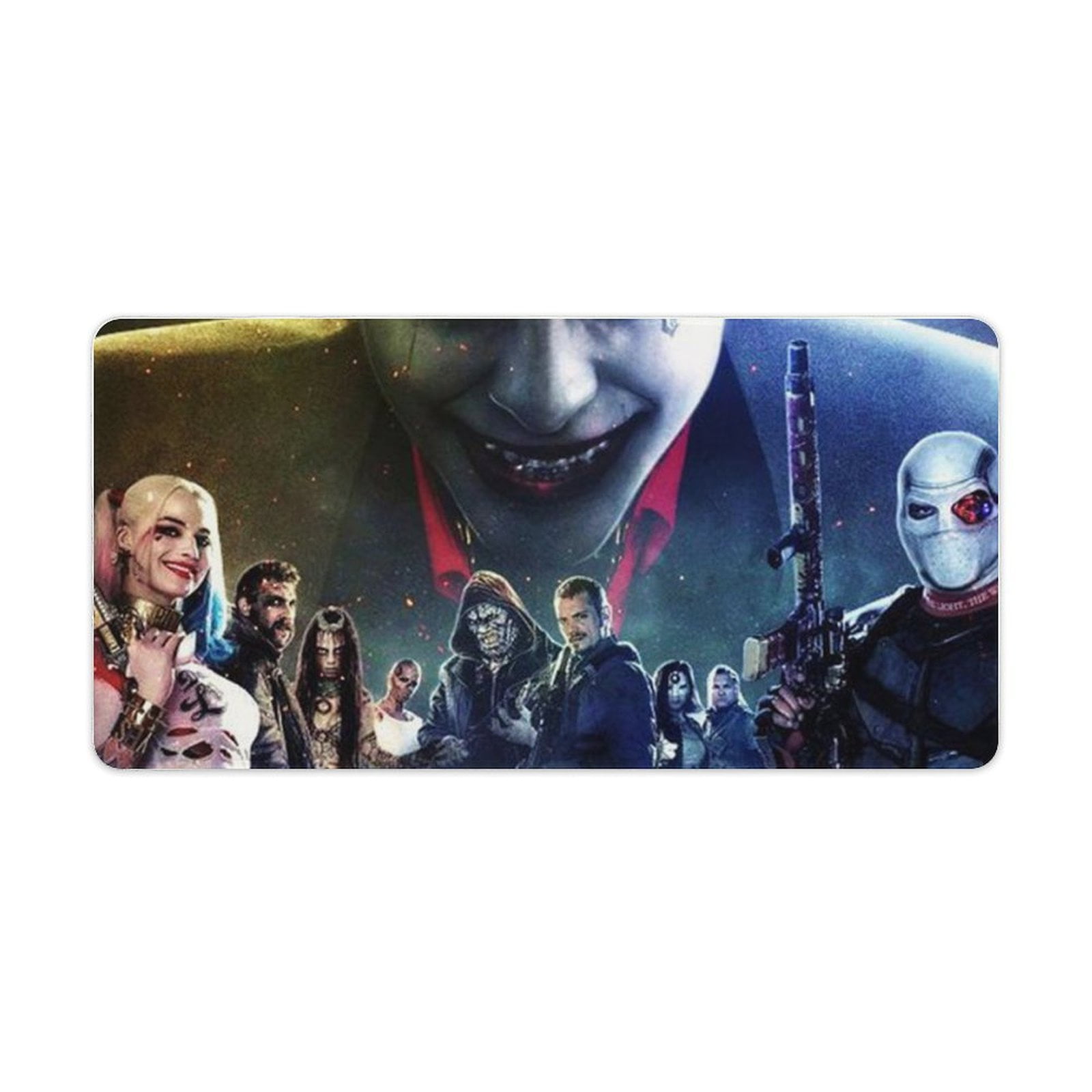Joker Harley Quinn Suicide Mouse Pad Extended Gaming No-sliped Large Desk Mat Stitched Edge ...