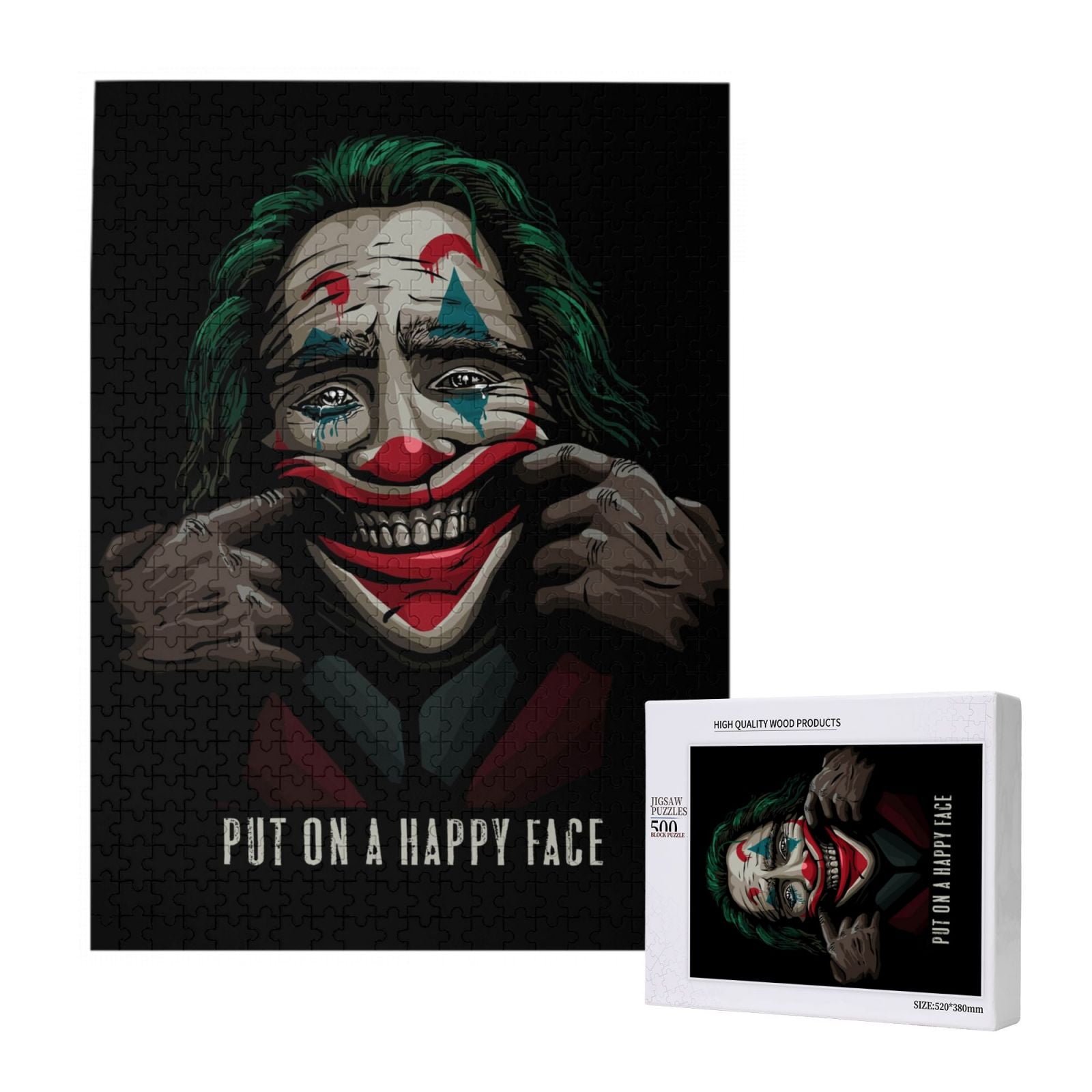 Joker Jigsaw Puzzle 300 500 1000 Piece Colorful Puzzles Gifts for Teens ...