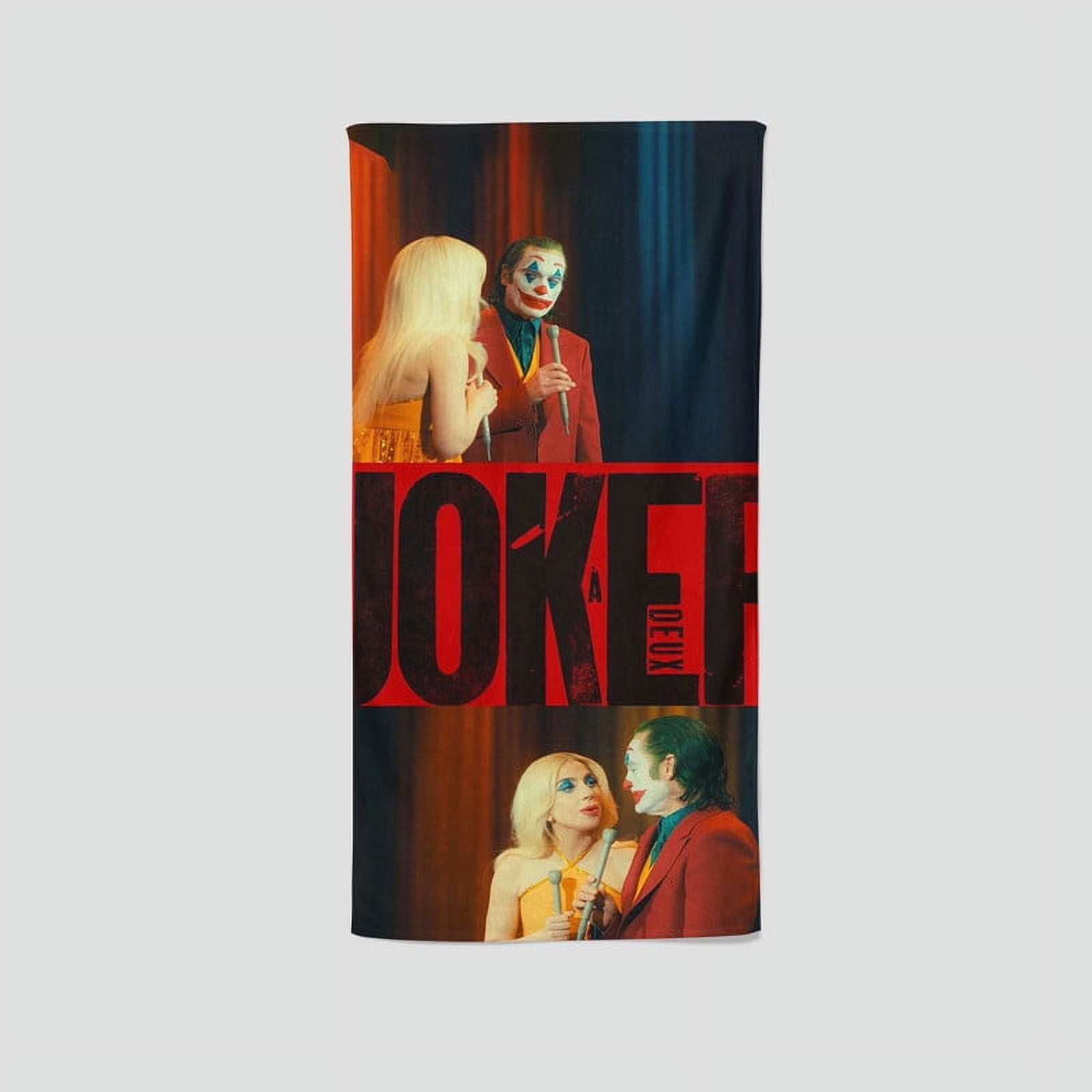 Joker Movie presents a unique single-sided towel, an ideal custom gift for fans. Perfect for gym ...