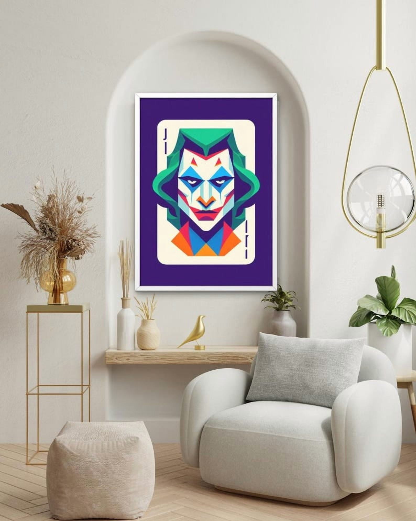 Joker Pop Art Digital Wall Art | Printable Joker Poster | Modern Clown ...
