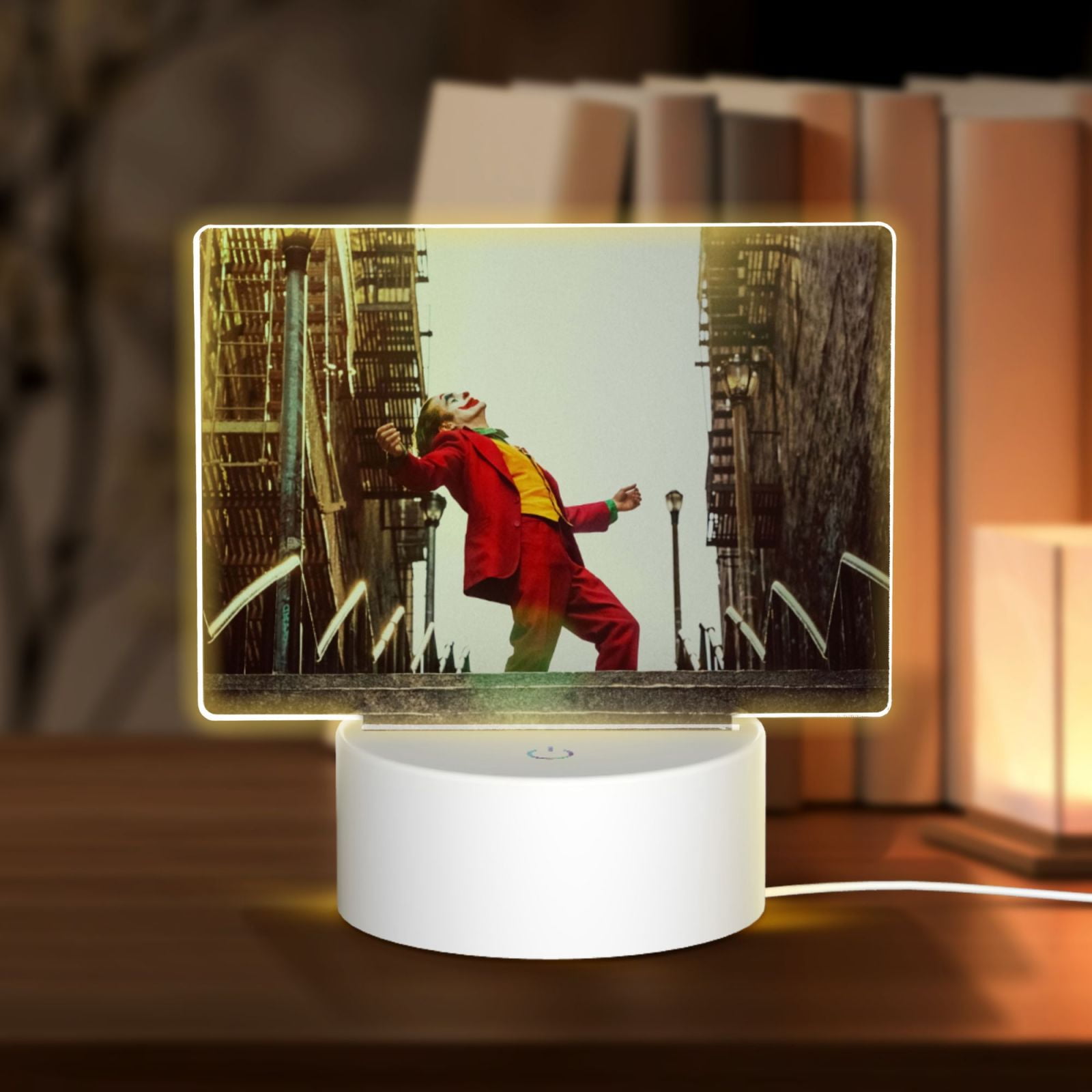 Joker Poster Acrylic Night Light Adjustable 3 Light Modes USB Cable ...