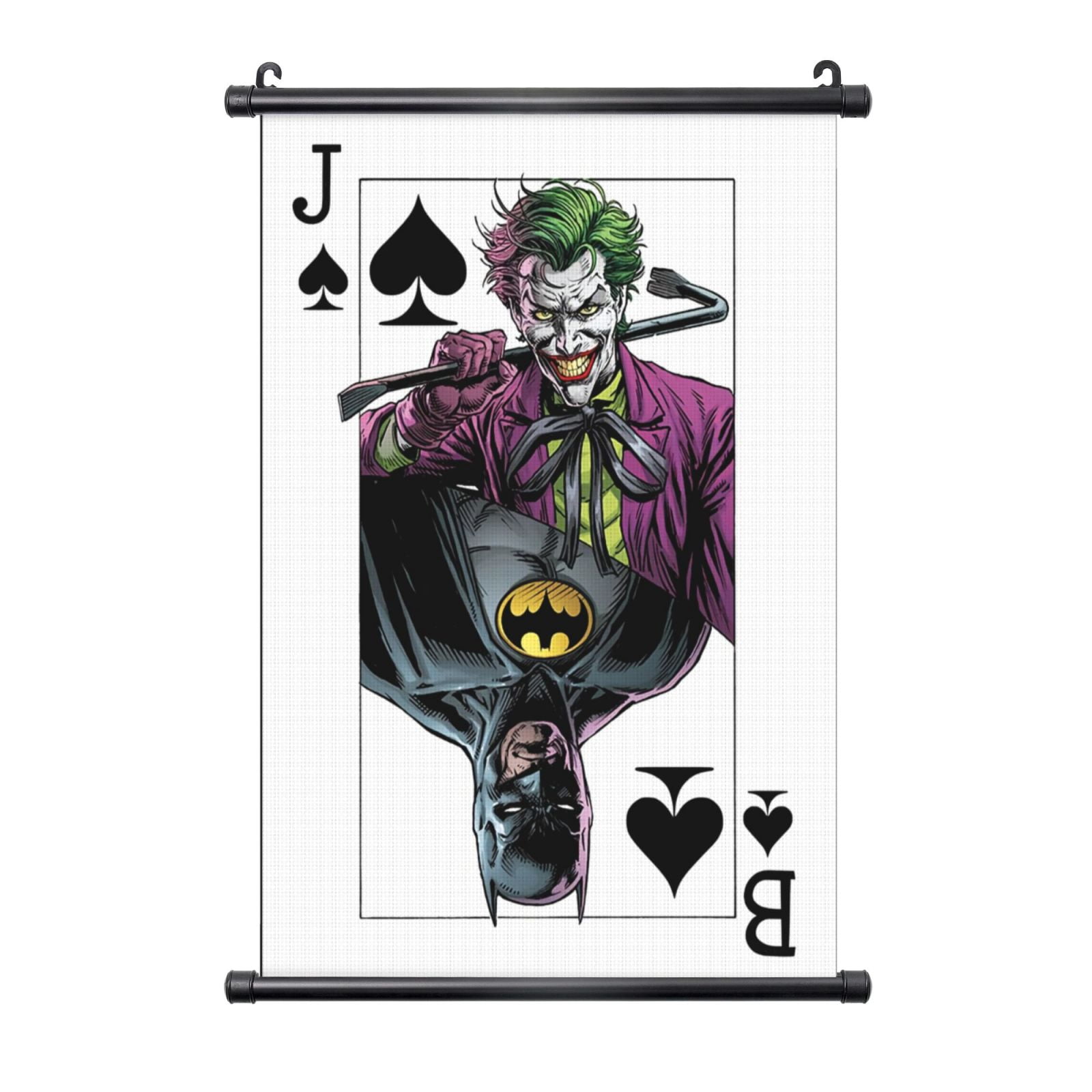 Joker Poster Aesthetic Canvas PVC Shaft Wall Art Hanging Hanger Frame ...