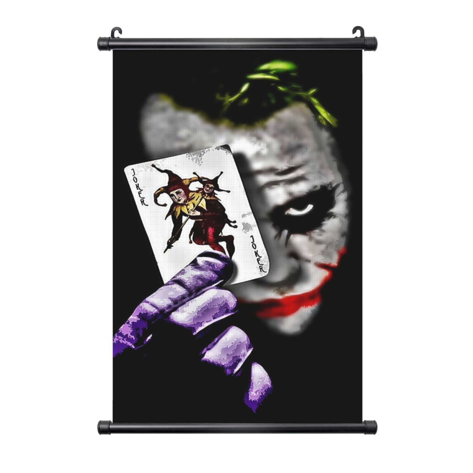 Joker Poster Aesthetic Canvas PVC Shaft Wall Art Hanging Hanger Frame ...