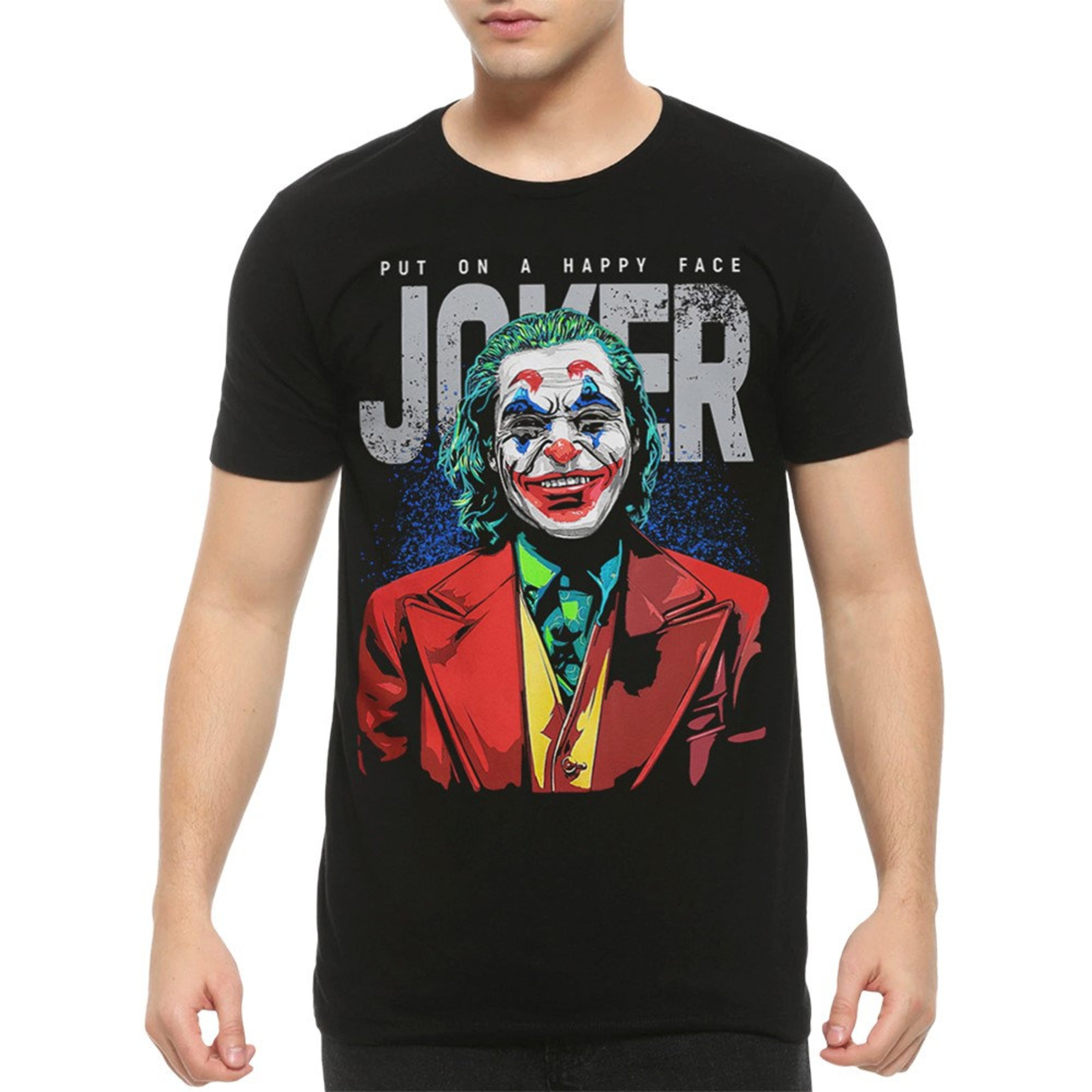 Joker Put On a Happy Face T-Shirt, Joaquin Phoenix Shirt, Men's and ...