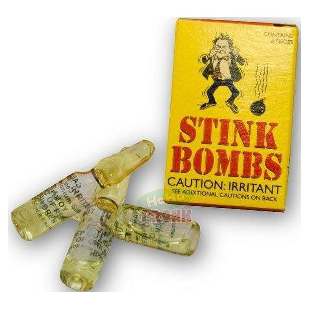 Joker Skunk Prank Smell- 3 Pack Clear Bottle Stink Bombs - Walmart.com