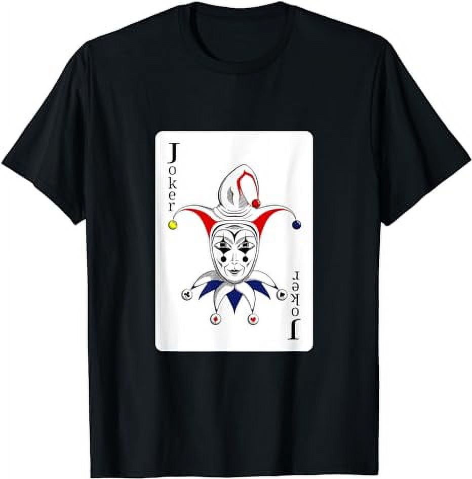 Joker T-Shirt Playing Cards Tee Shirts - Walmart.com