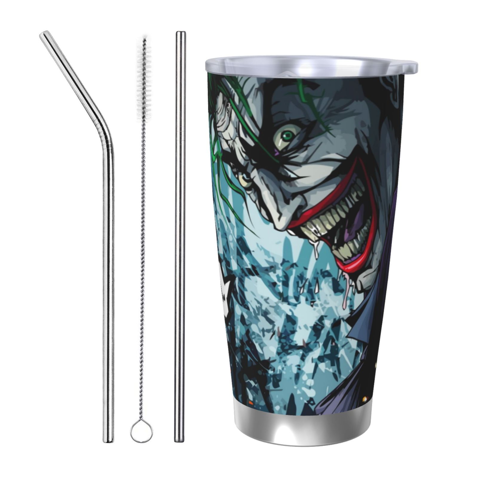 Joker Tumbler Batman Insanity Stainless Steel Tumbler 20 oz Coffee ...