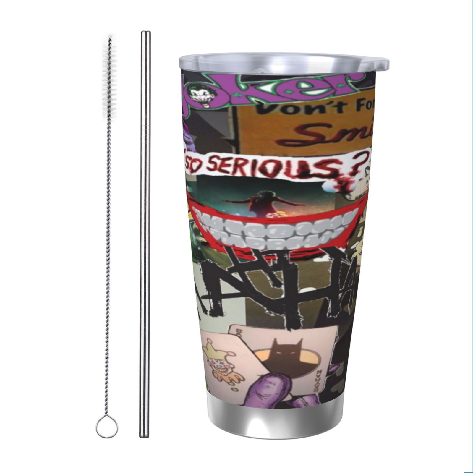 Joker Tumbler Batman Insanity Stainless Steel Tumbler 20 oz Coffee ...