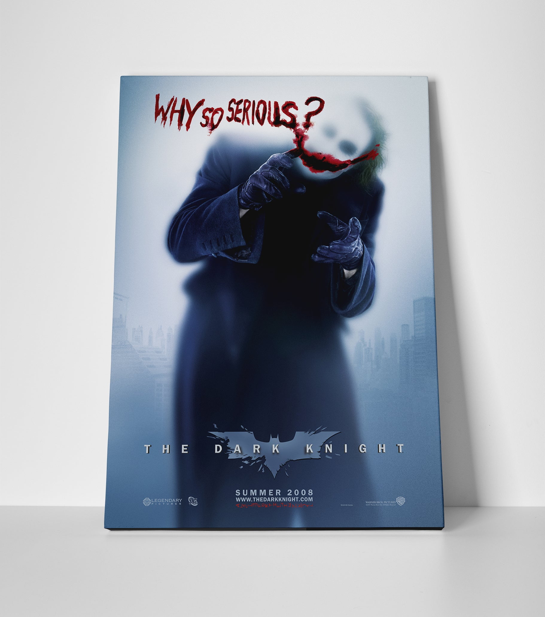 Joker Why So Serious Movie Poster or Canvas Wall Art - Walmart.com