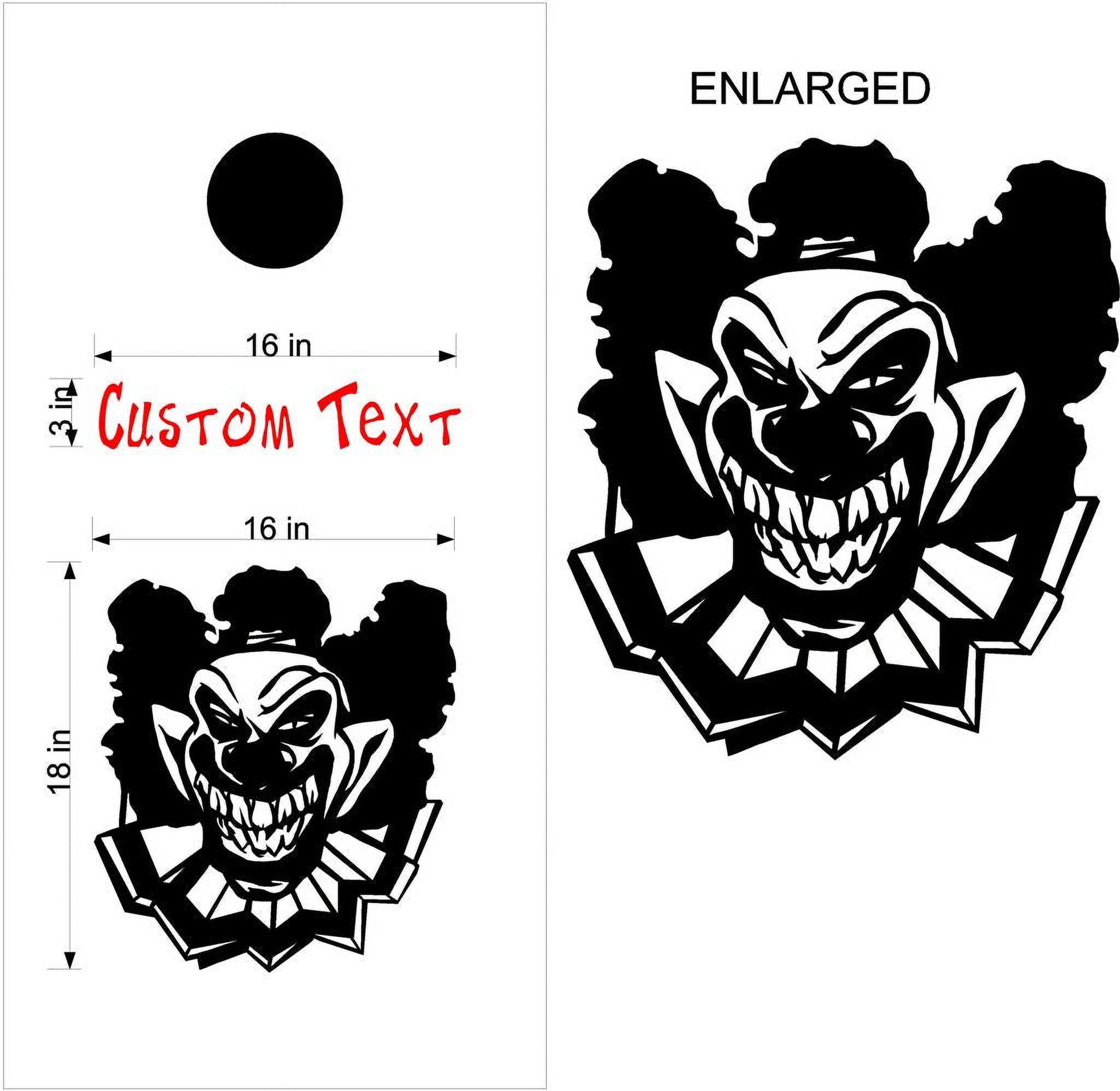 Joker and Clowns Cornhole Board Decals Stickers - Walmart.com