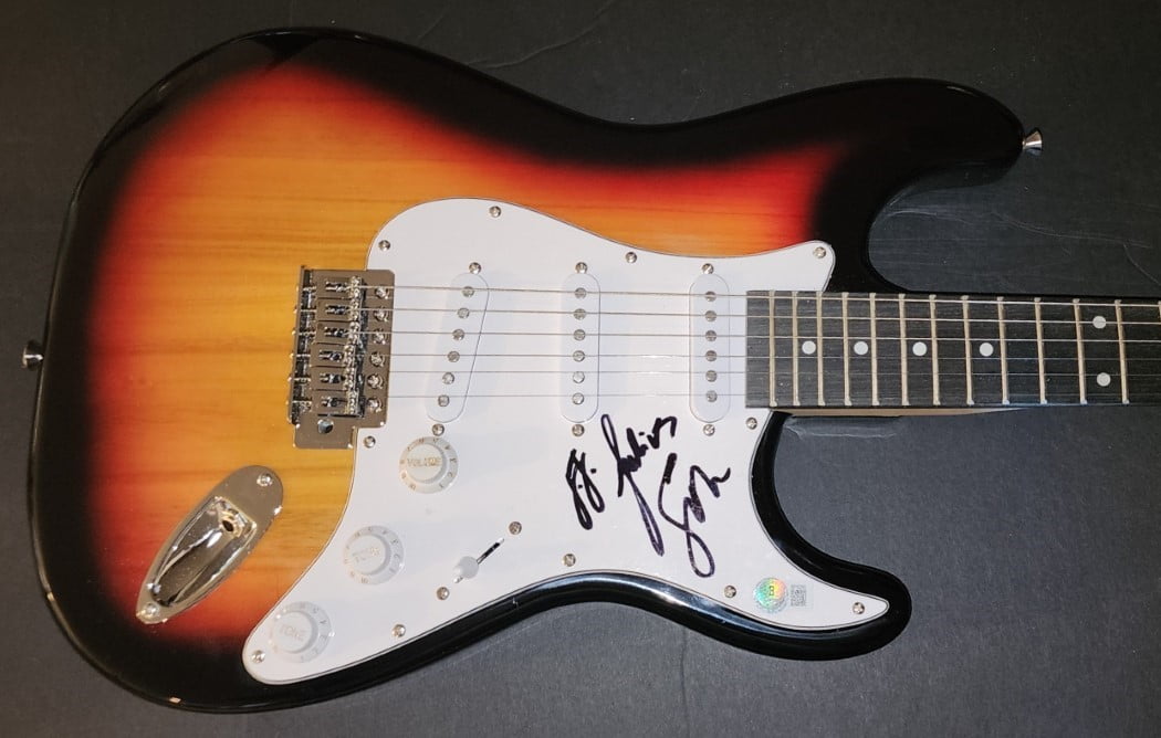 Jokull Juliusson Signed Autographed Electric Guitar Way Down We Go BAS ...
