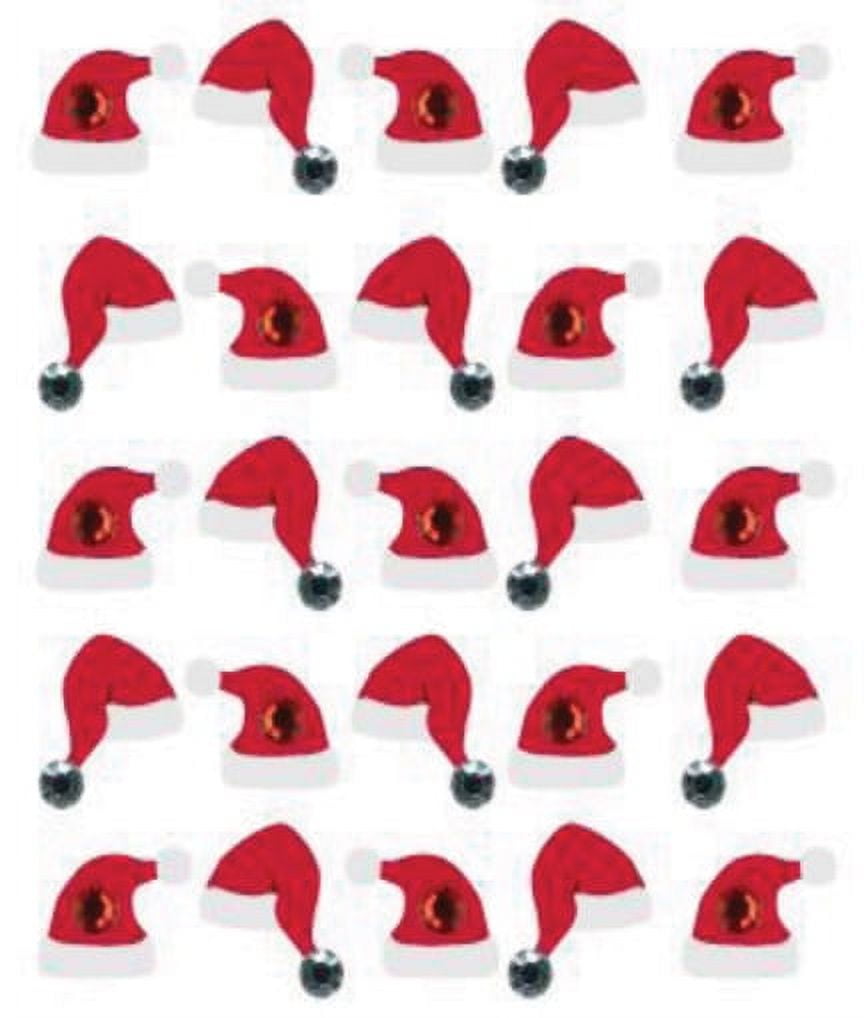 Jolee's Boutique Christmas Santa Hat Stickers, 25 Piece - Walmart.com