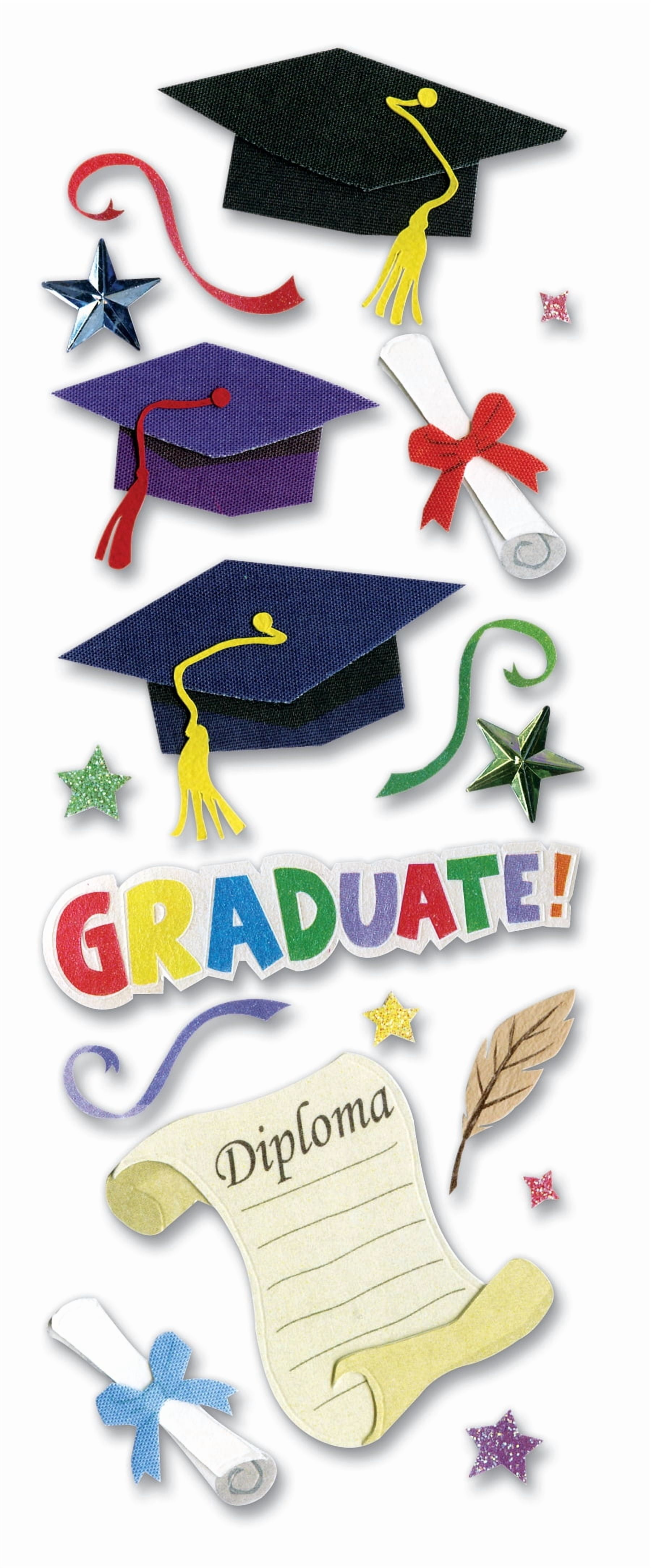 Jolee's Boutique Dimensional Graduation Stickers, 18 Piece - Walmart.com