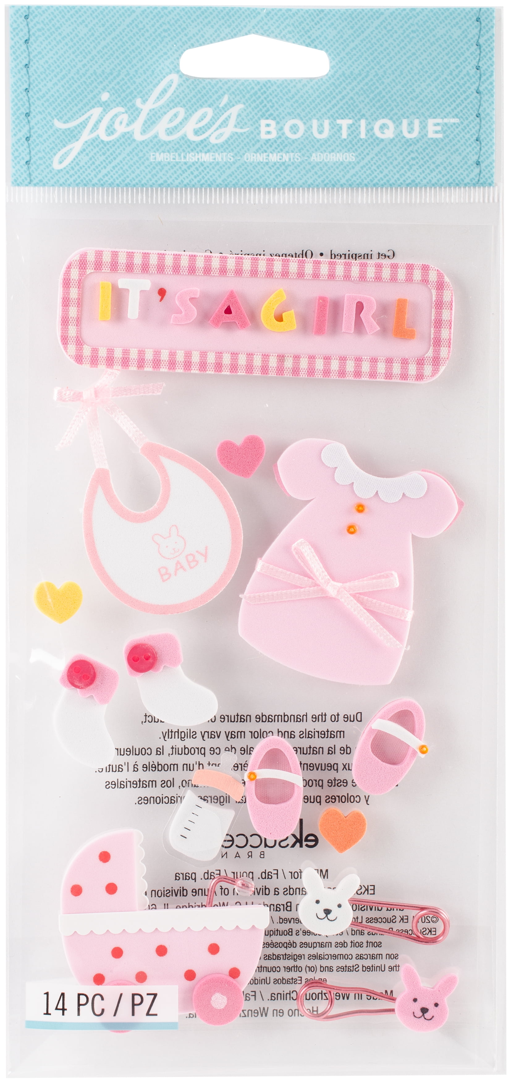 Jolee's Stickers-Baby Girl - Walmart.com