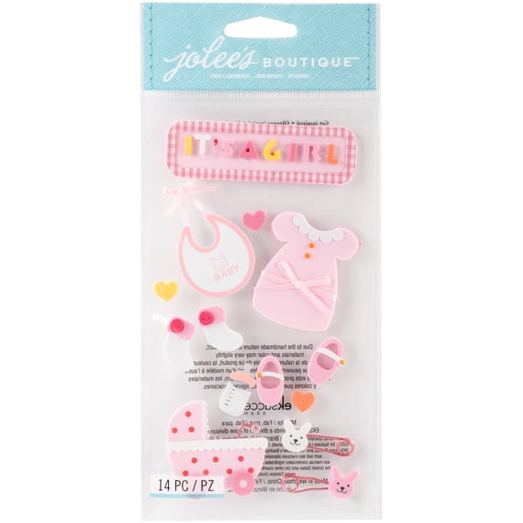 Jolee's Stickers-Baby Girl - Walmart.com