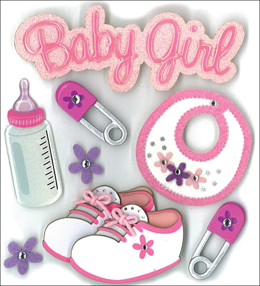 Jolee's Boutique Dimensional Stickers, Baby Girl - Walmart.com