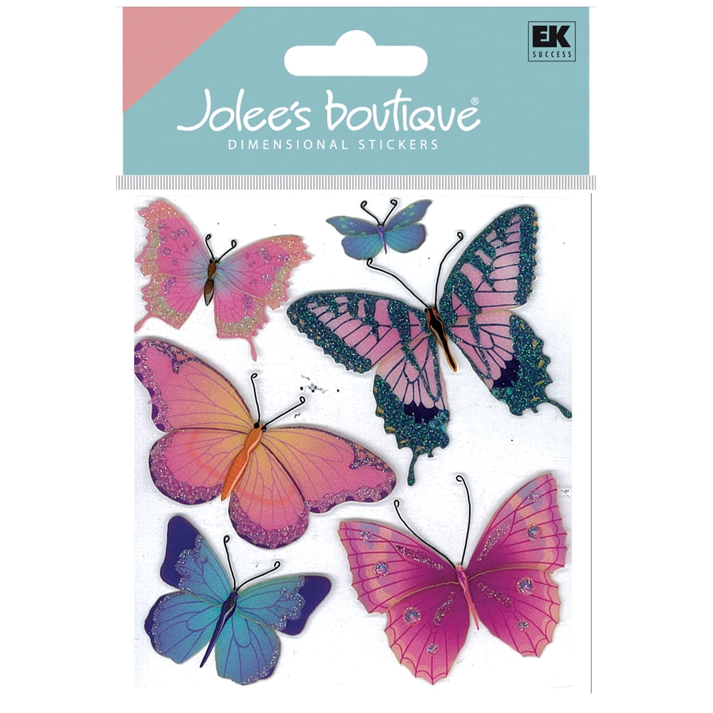 Jolee's Boutique Dimensional Stickers-Butterflies - Walmart.com
