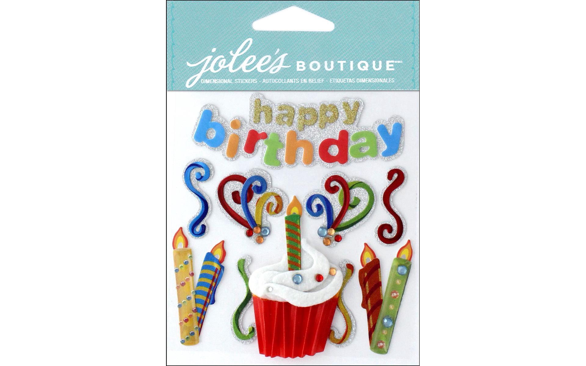 Jolee's Boutique Dimensional Stickers - Happy Birthday - Walmart.com