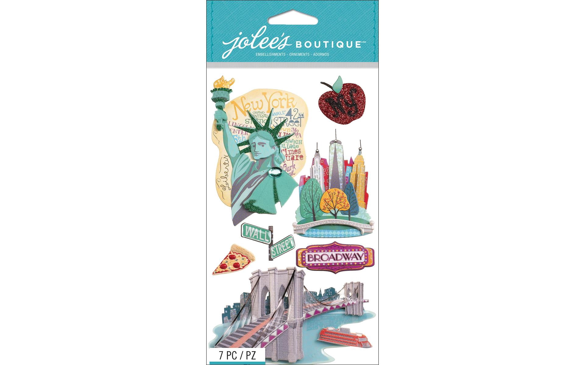 Jolee's Boutique Dimensional Stickers-New York - Walmart.com