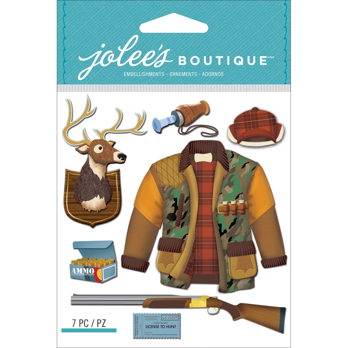 Jolee's Boutique Hunting Stickers, 7 Piece - Walmart.com