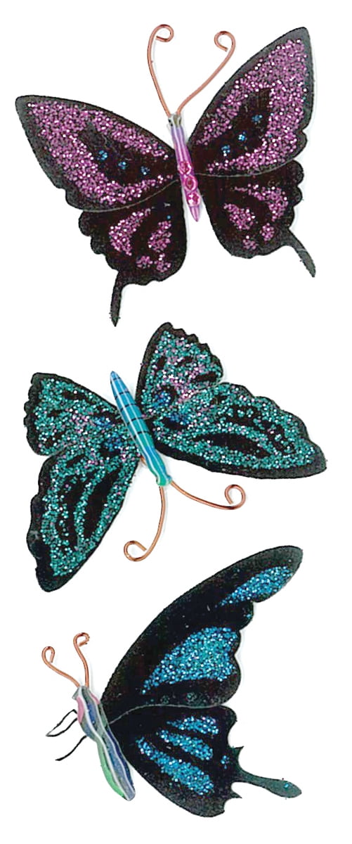 Jolee's By You Dimensional Stickers-Butterflies - Walmart.com