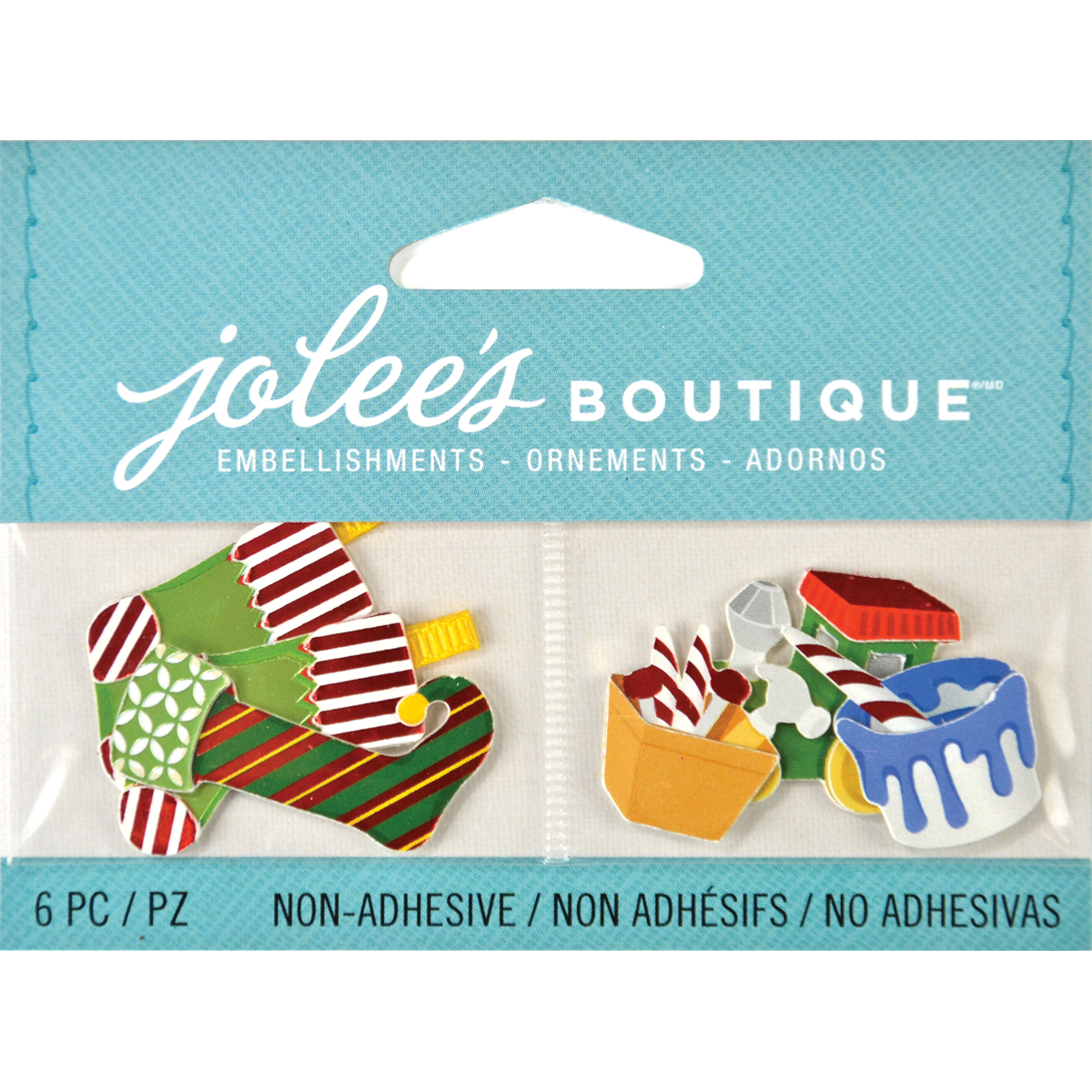 Jolee's Dimensional Embellishments-Stockings & Toys, Pk 6, Jolees ...