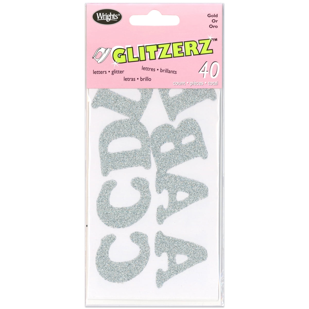 Jolee's Iron-On Glitzerz Letters 1.25"-Silver - Walmart.com