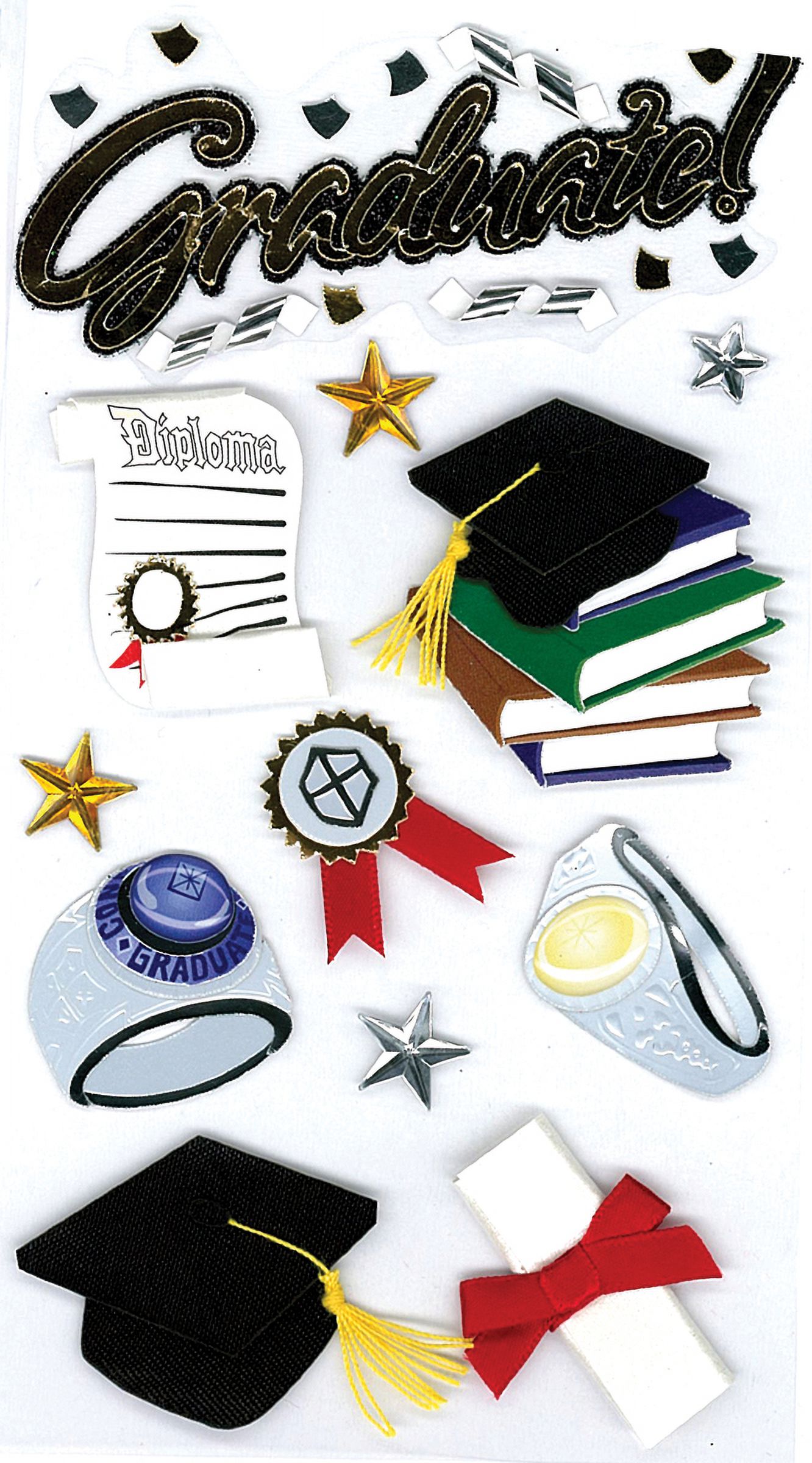 Jolee's Seasonal Stickers-Graduate - Walmart.com