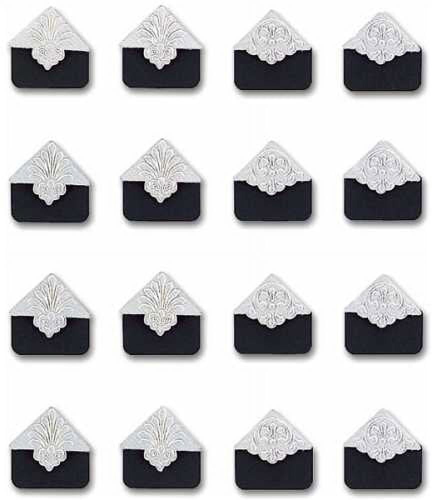 Jolees Boutique Embossed Photo Corners Silver Accents 16 piece ...