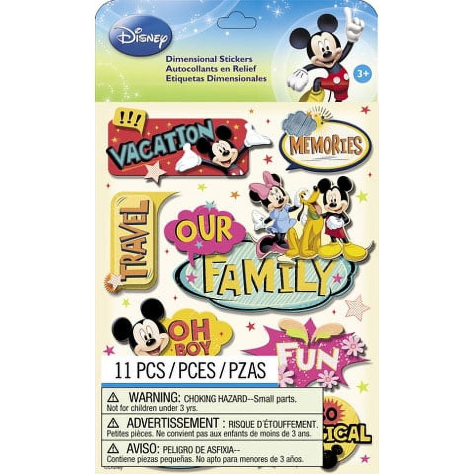 Jolees Boutique Sticker 3D Mickey Family - Walmart.com