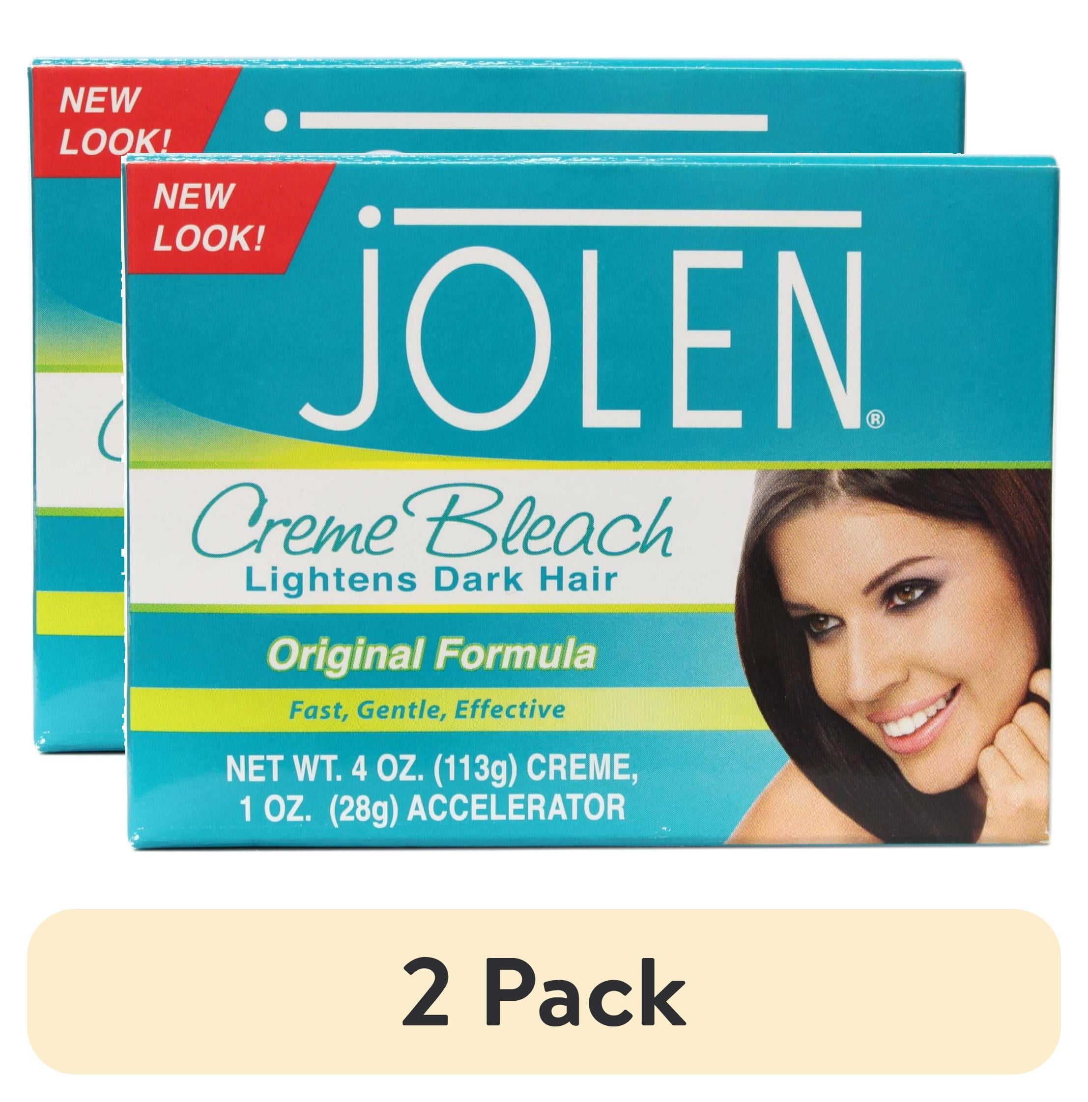 (2 pack) Jolen Creme Bleach Original Lighten Dark Hair 4oz Each ...