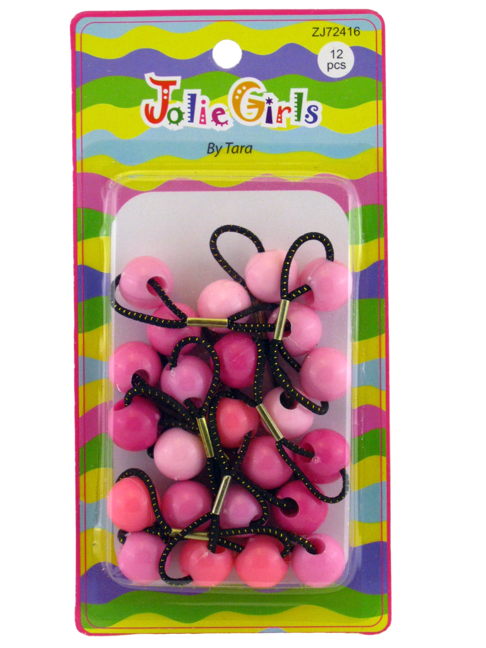 Tara Jolie Girls Twinbead Metal Hair Elastics, Pink Shades, 14 Pcs ...