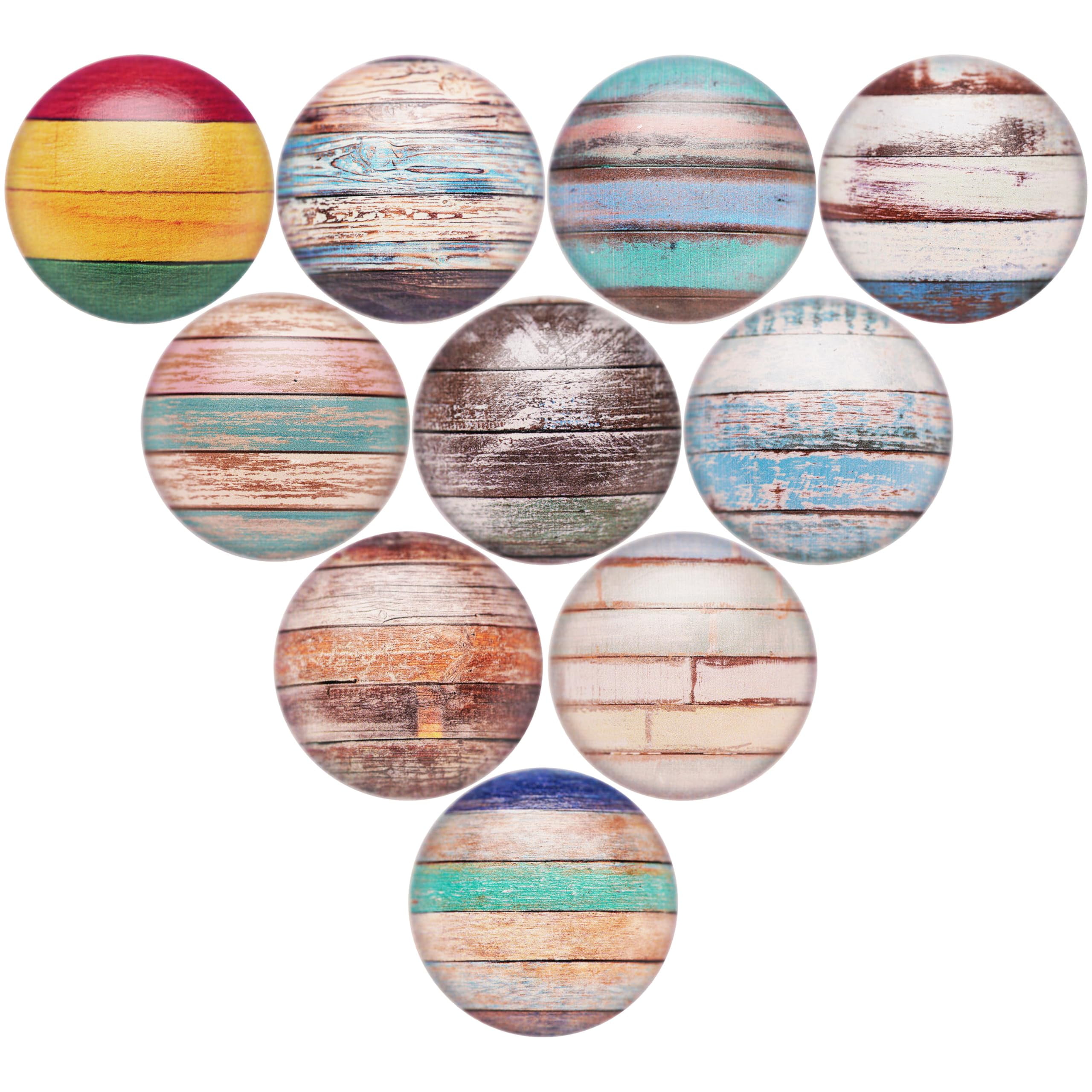 Joliesse Design Set of 10 Wooden Drawer Pulls | 1-1/2 Inch Cabinet ...