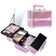 JC Beauty Rose Gold Acrylic 2-Tiers Extendable Trays Cosmetic Makeup ...