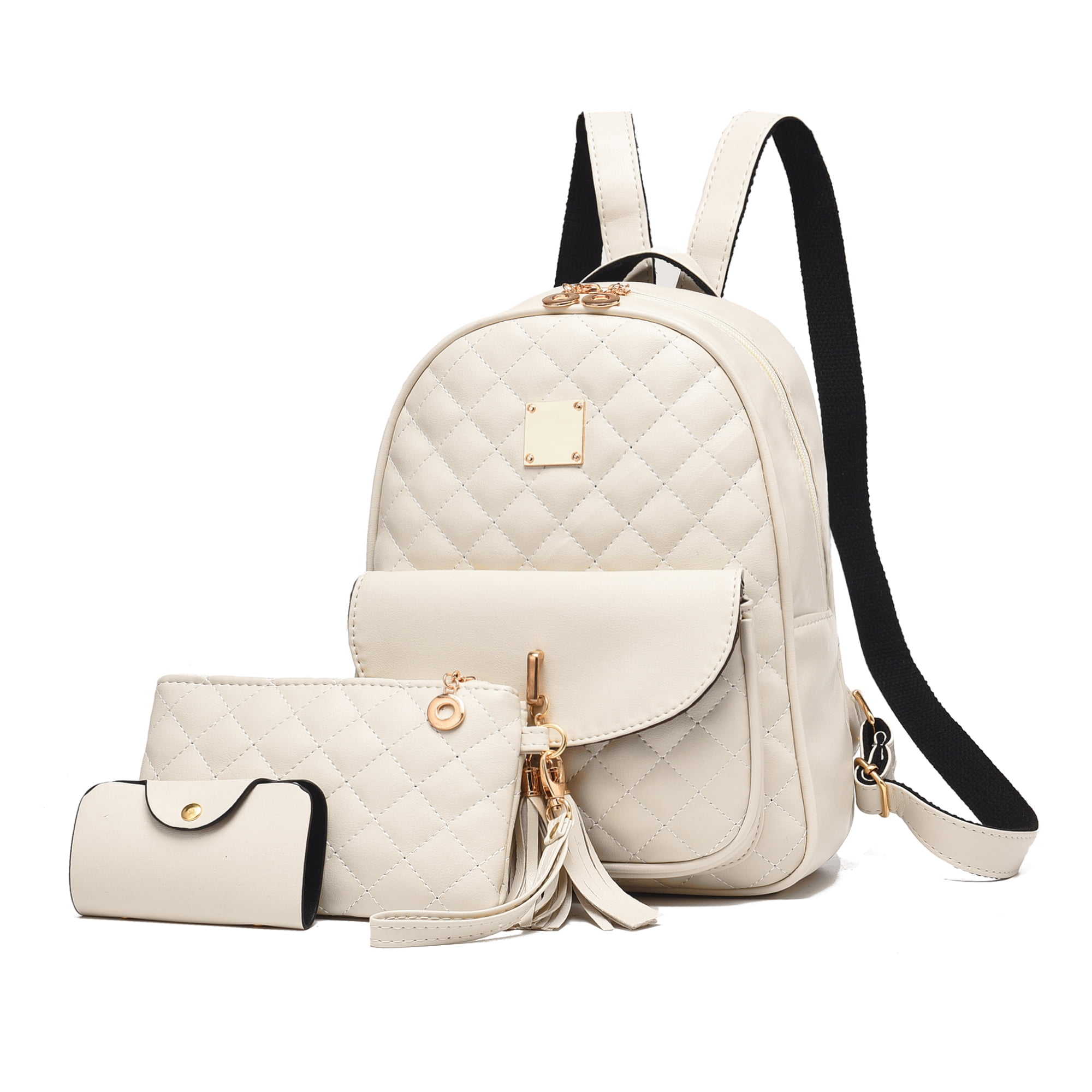 Jollebone Mini Backpack 3Pcs Fashion PU leather Backpack Purse for ...