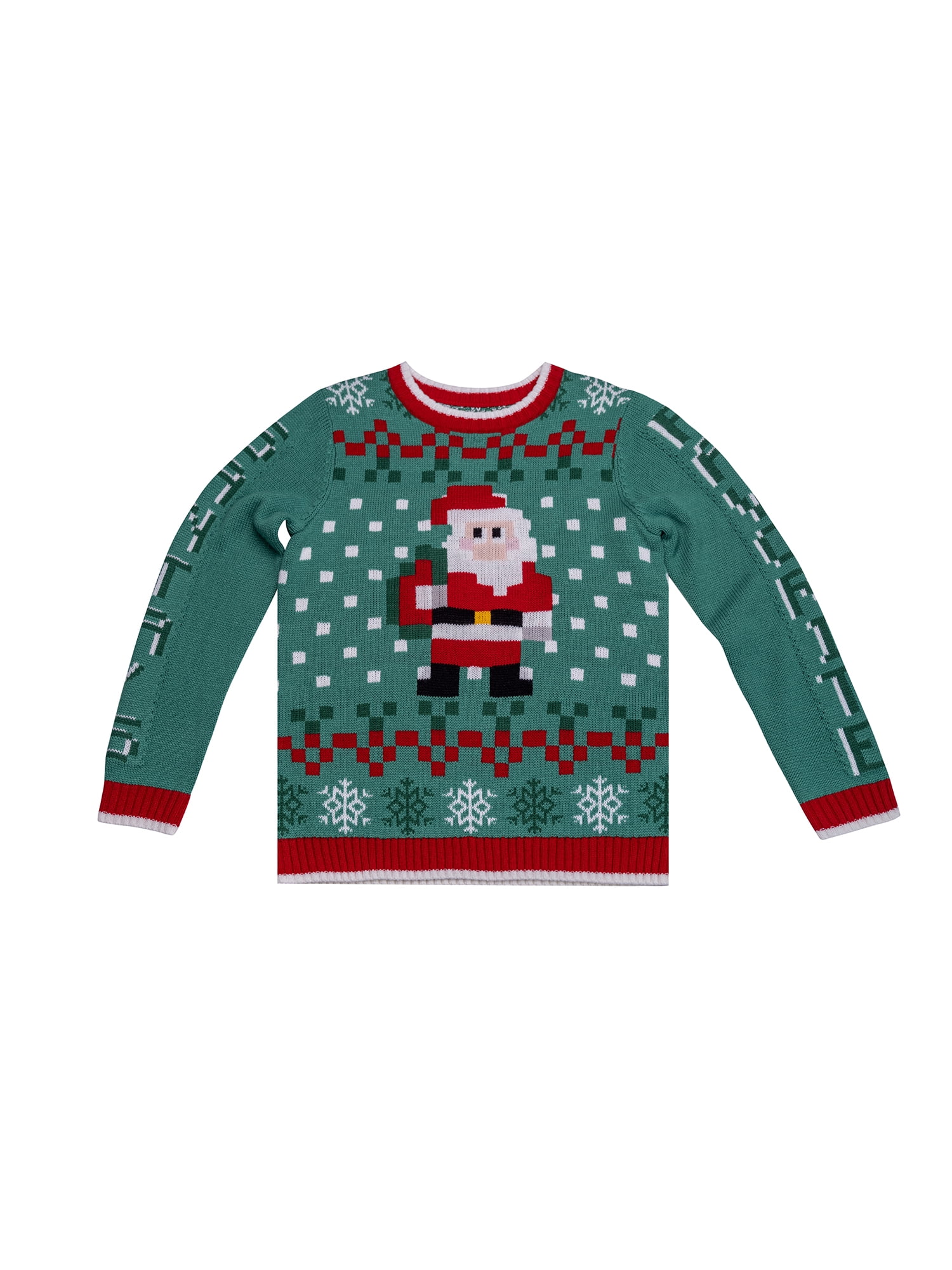 JOLLIDAYS Boy's Festive Ugly Christmas Sweater, Holiday Patterns ...