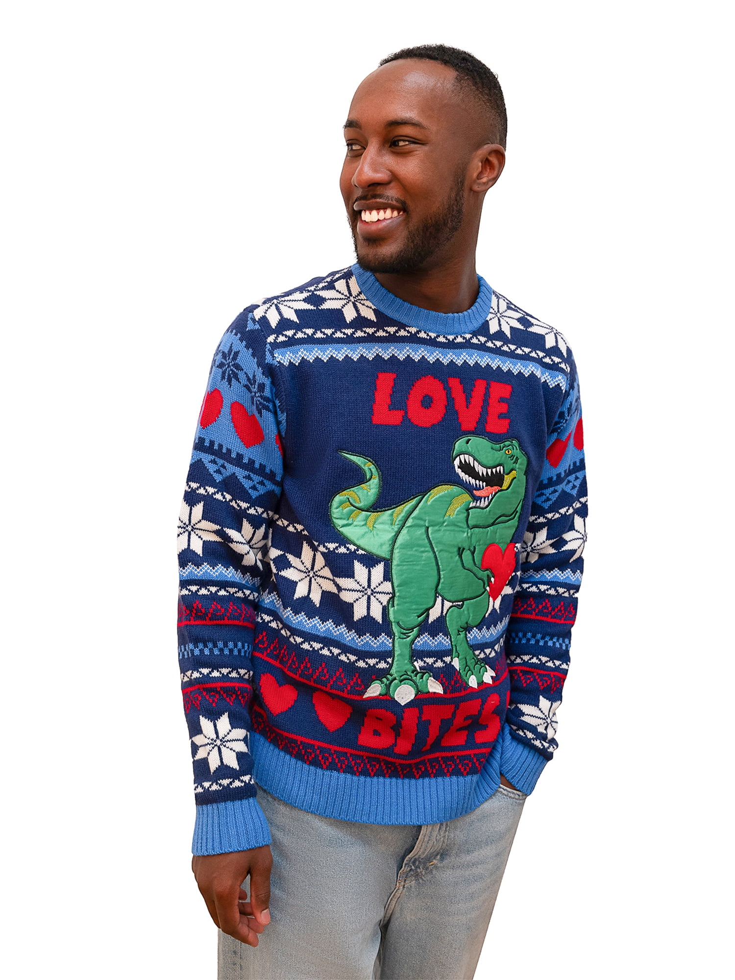 Jollidays Men's Love Bites Valentine's Sweater - Walmart.com