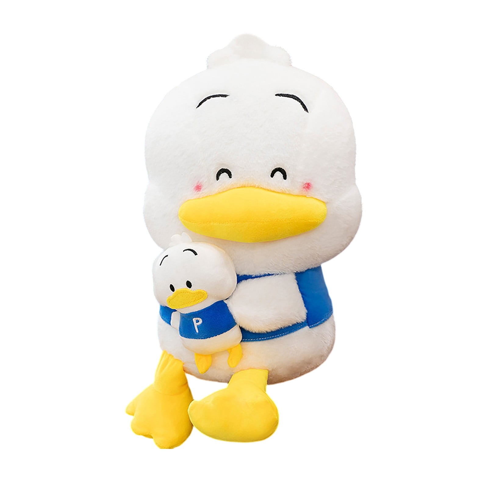 Jollup Adorable Duck Plush Toy with Baby Duck, Soft Cuddly Stuffed ...