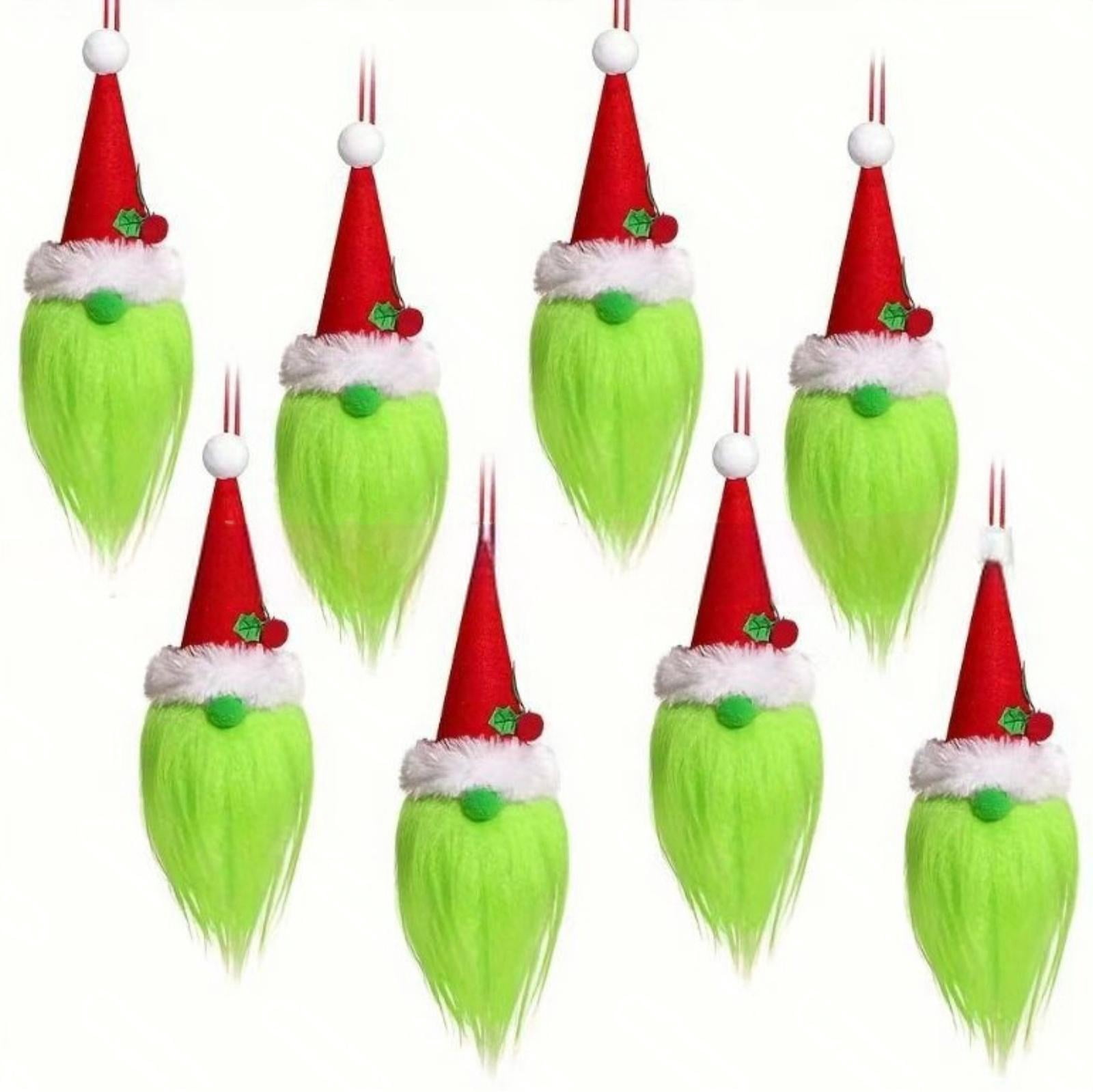 Jollup Christmas Party Beard Decorations with Santa Hat Holiday Beard ...