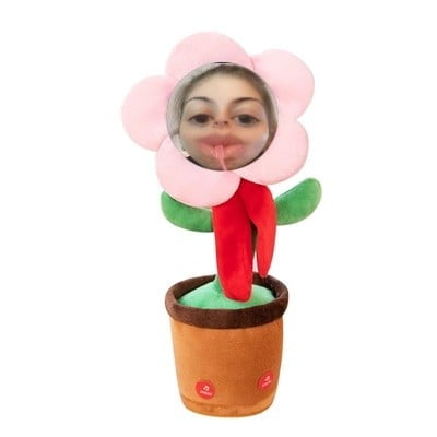 Jollup Personalized Singing Dancing Sunflower Toys 13.3" Custom Photo ...