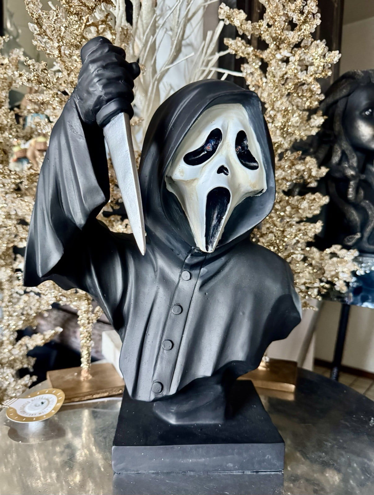 Jollup SCREAM GHOSTFACE BUST RARE VINTAGE HALLOWEEN FUN WORLD HUGE ...