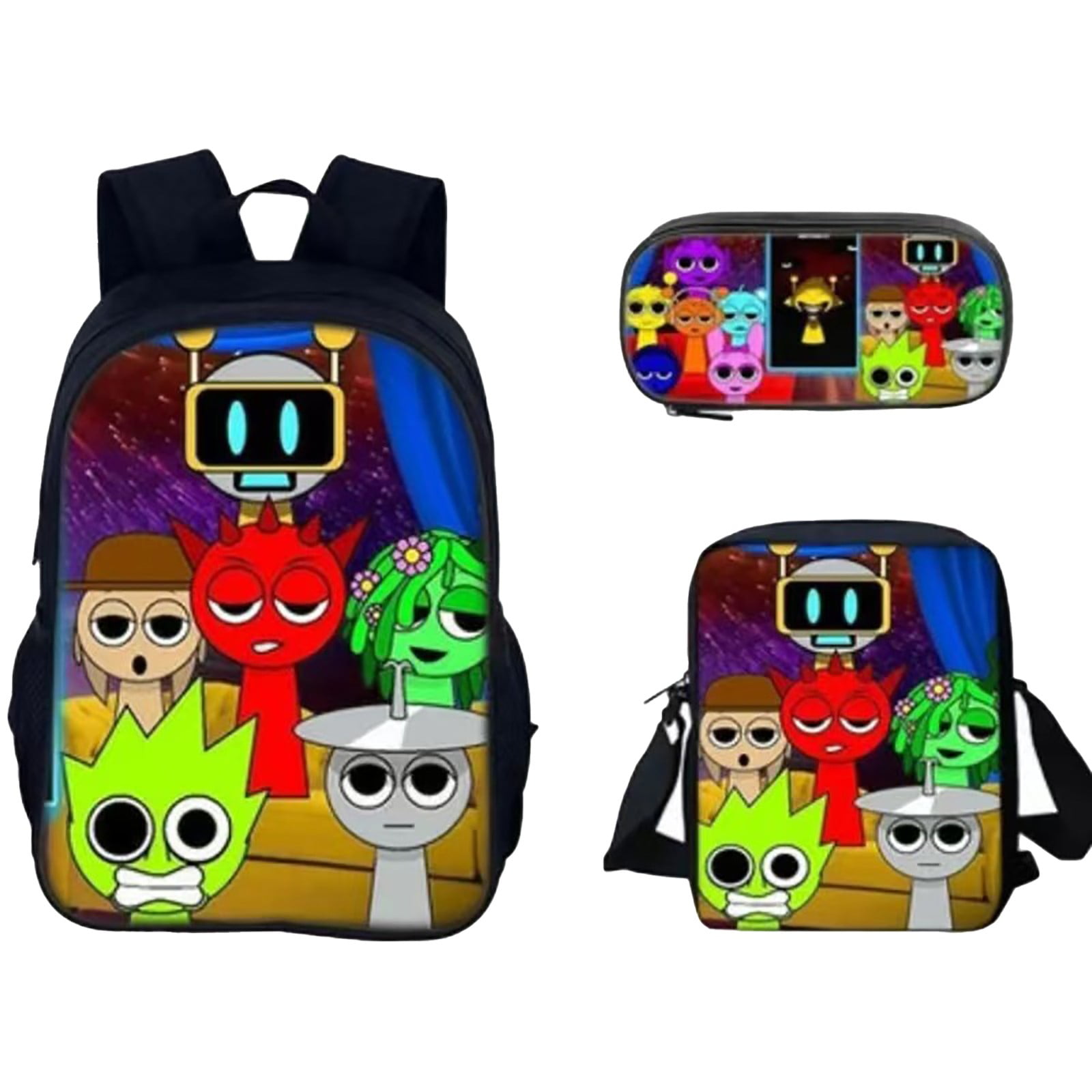Jollup Sprunki Backpack Cartoon Backpack for School, Sprunki Cute ...