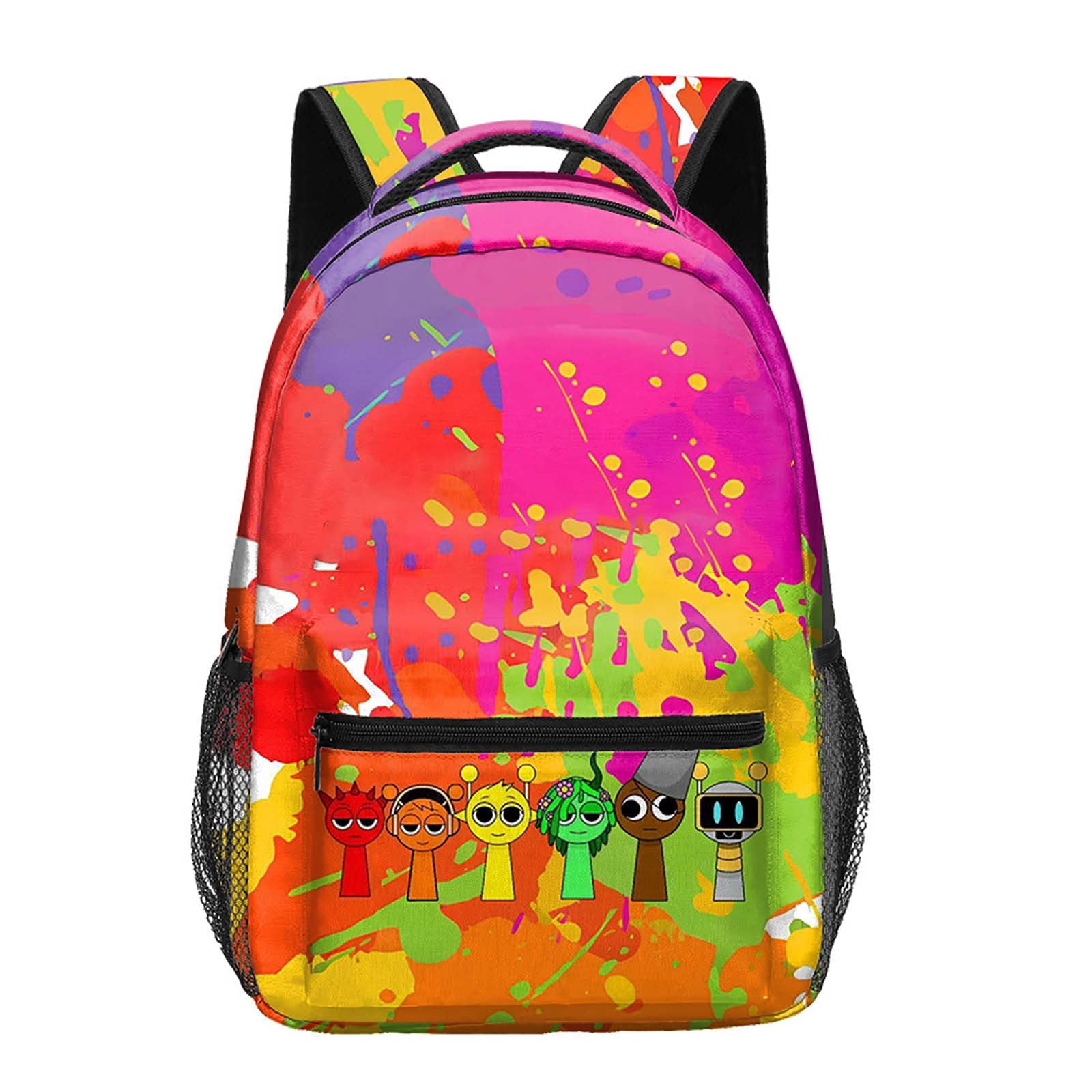 Jollup Sprunki Travel Bag Back to School Supplies, Cartoon Style Laptop ...