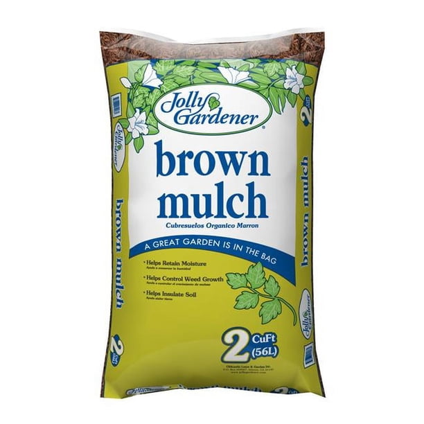 Jolly Gardener 2 cu. ft. Wood Mulch, Brown - Walmart Business Supplies