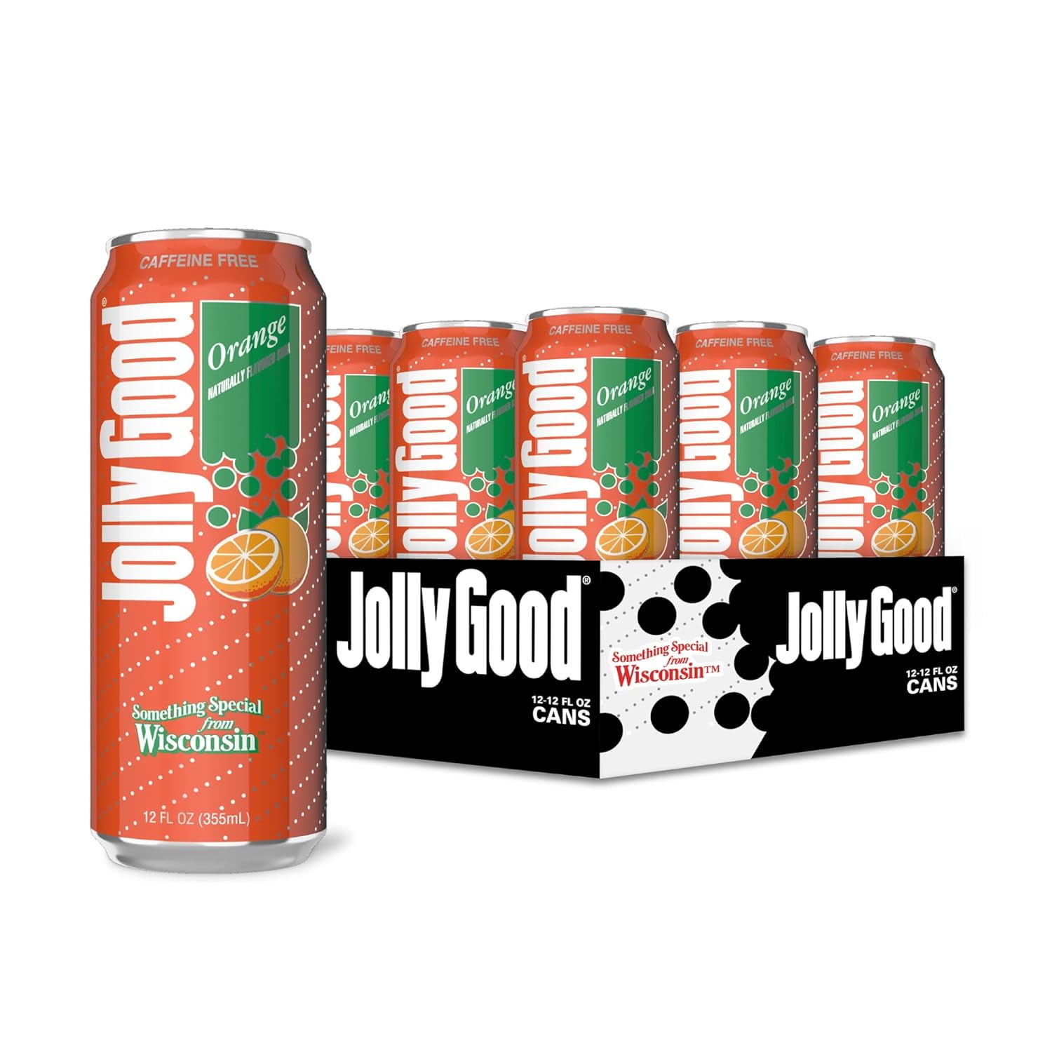 Jolly Good Orange Craft Soda, Flavored Soda Pop Drink, Caffeine Free ...